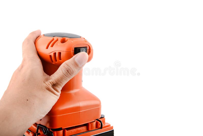 Electric Orbital Sander, Construction Equipment Stock Photo - Image of ...