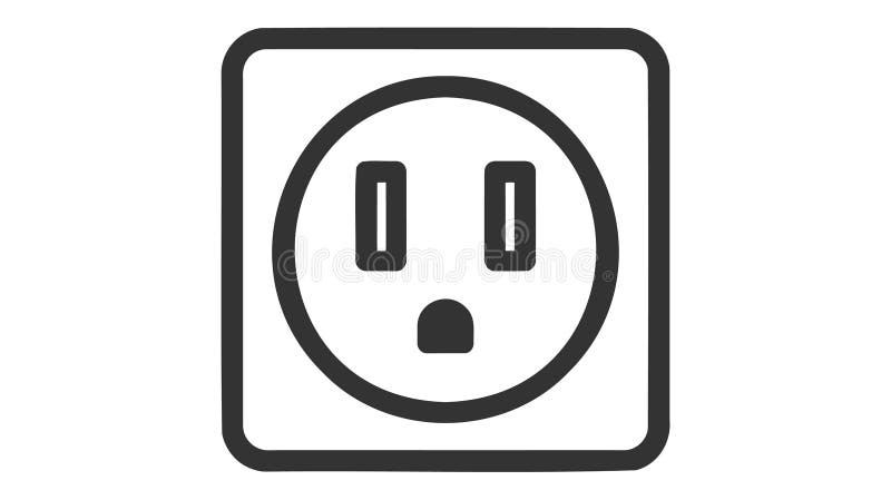 Electric Outlet Icon Set, Collection, Pack. Bold Outline Design with ...