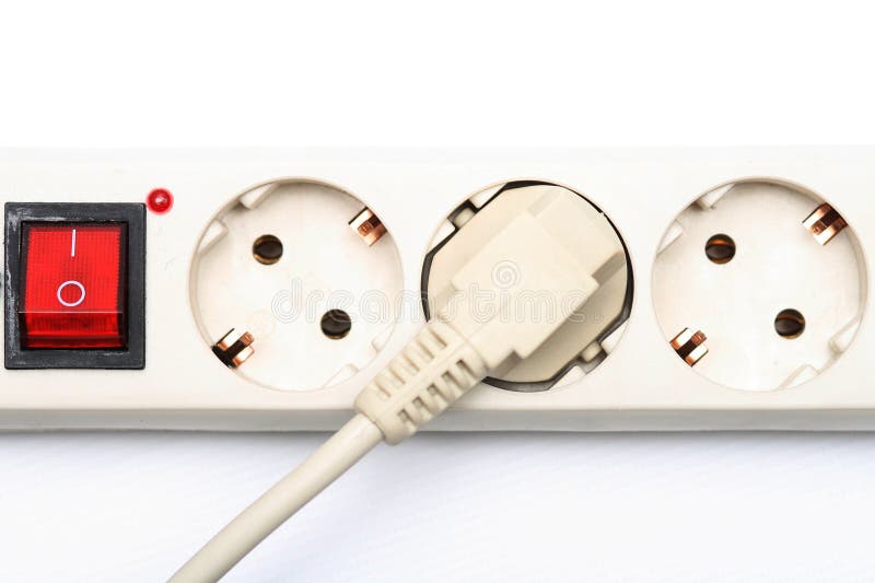 Electric outlet and socket stock image. Image of cord - 7297533