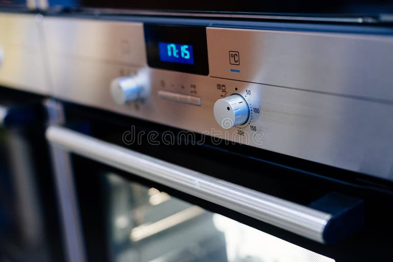 Electric Oven Control Panel Stock Image - Image of control, kitchen ...