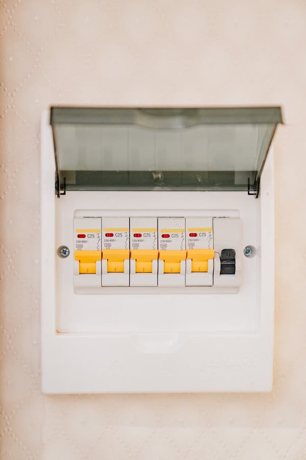 Electric Panel. a Box in Which Automation and Protective Equipment are ...