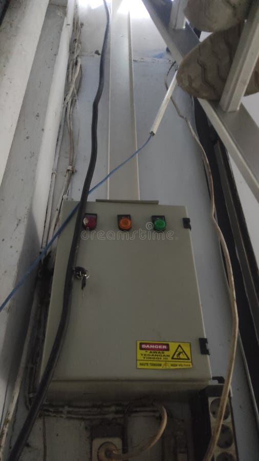 Electric Panel and Cable Cables Box Stock Photo - Image of cable, panel ...