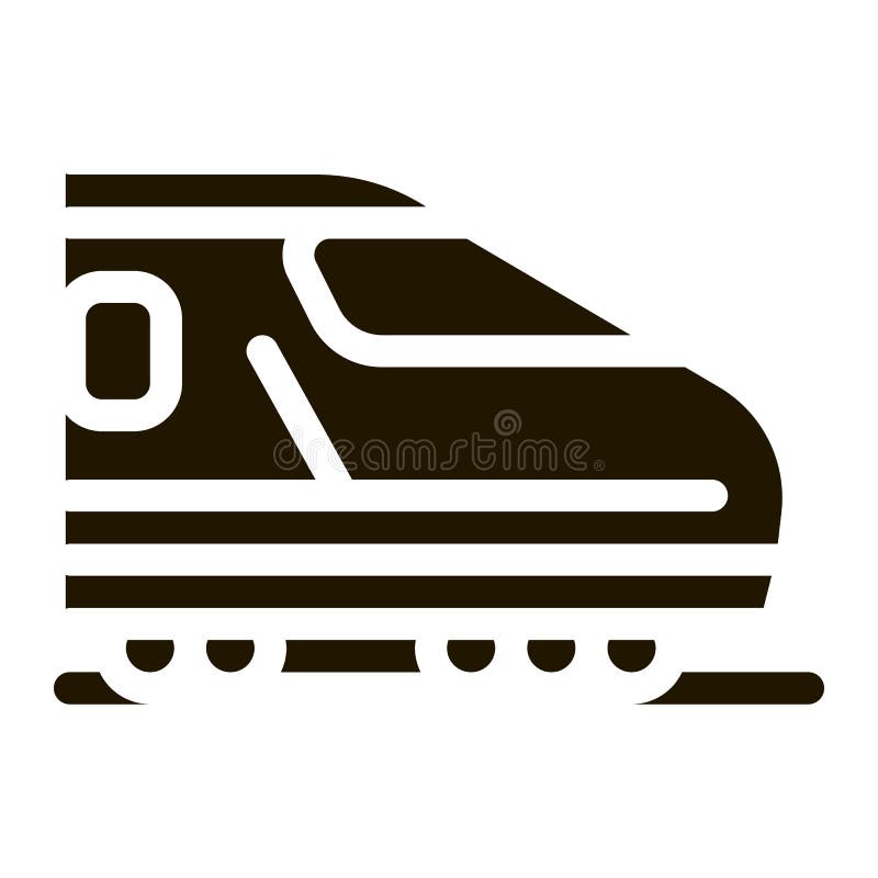 Electric Passenger Train Icon Vector Glyph Illustration Stock Vector ...