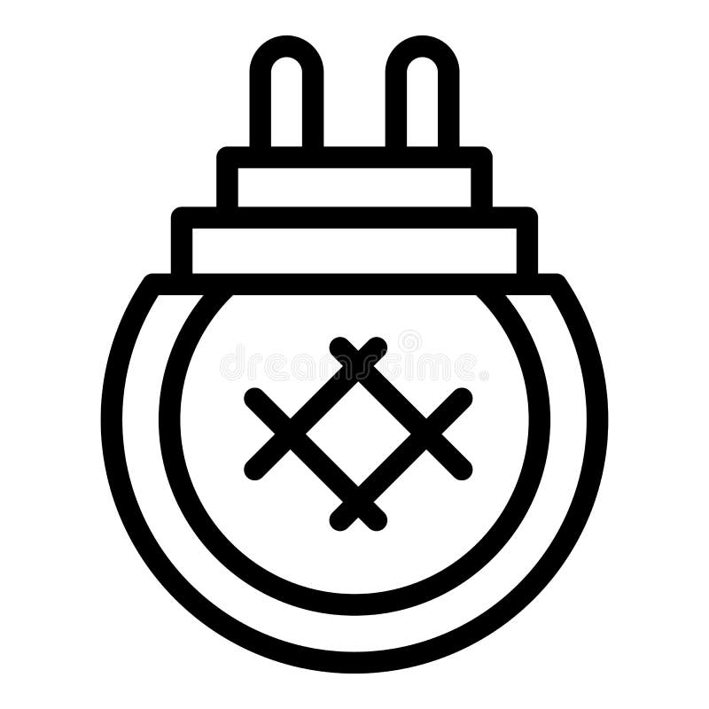 Electric Pest Control Icon Outline Vector. Bite Insect Stock ...