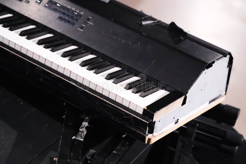 Electric piano keyboard stock photo. Image of piano - 358812870
