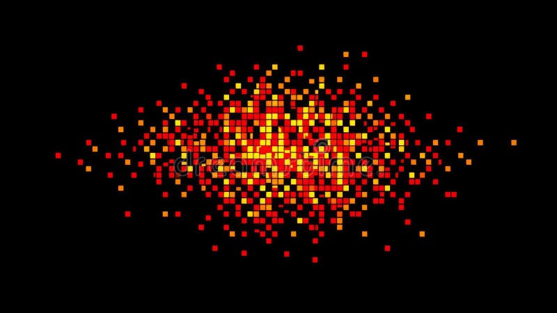 Electric Pixel Storm stock illustration. Illustration of geometric ...
