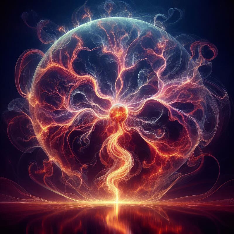 Electric Plasma Arc the Pour is Given an Electric Plasma Look Wi Stock ...