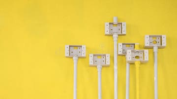 Electric Plastic Socket Boxes with Pvc Pipe Lines for Installing ...