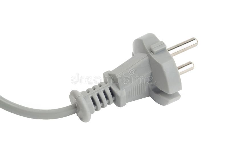 Electric plug stock image. Image of current, power, gray - 10263545