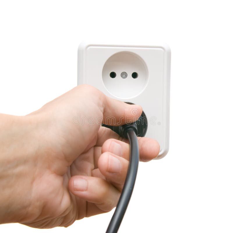 Turn Off the Button on Power Connector To Save on Electricity Bi Stock ...