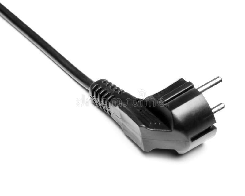 Plug stock photo. Image of connect, black, bend, electricity - 1611994