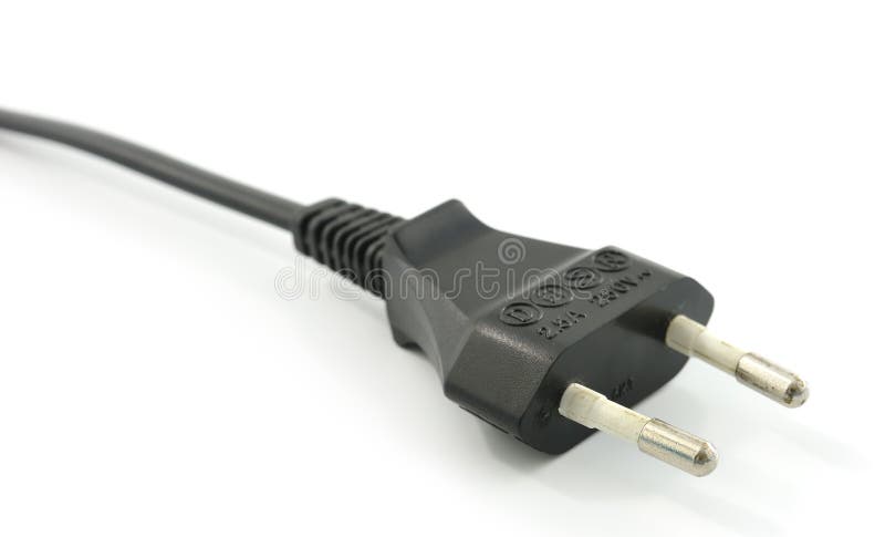 Plug stock photo. Image of connect, black, bend, electricity - 1611994