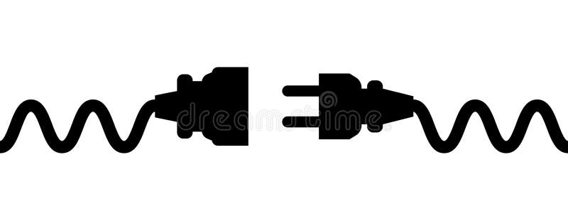 Electric Plug Connect Concept Socket. Get Connected or Disconnect ...