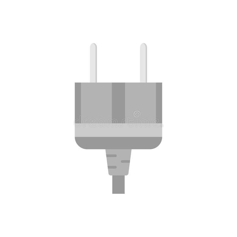 Electric Plug Flat Design Vector Illustration. Power Plug Icon ...