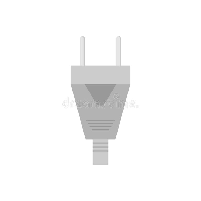 Electric Plug Flat Design Vector Illustration. Wire Plug and Socket ...
