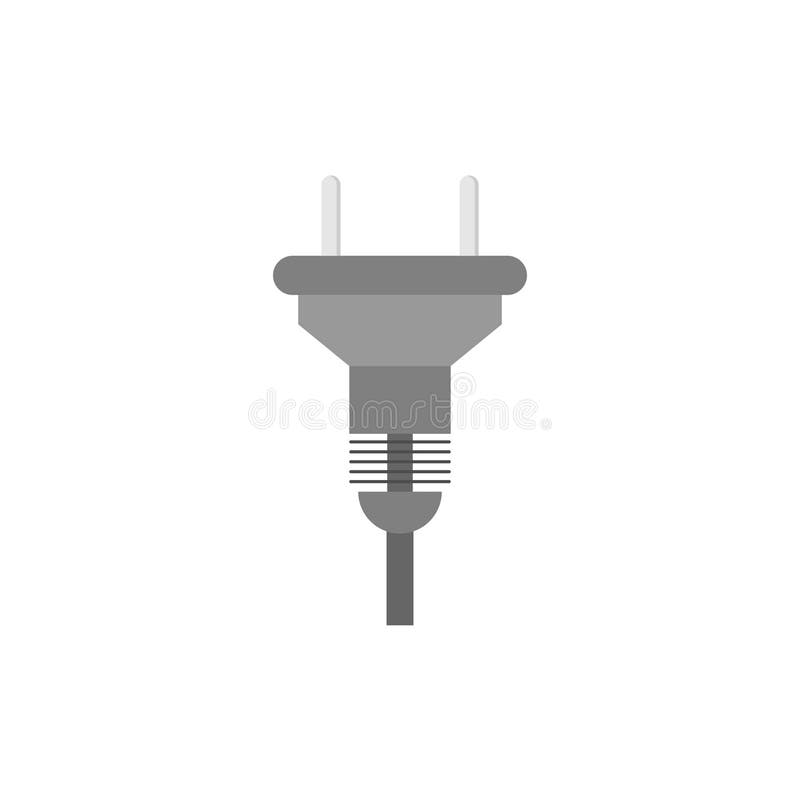 Electric Plug Flat Design Vector Illustration. Wire Plug and Socket ...