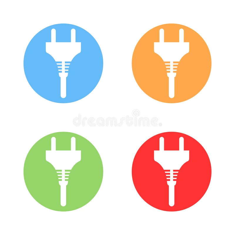 Electric plug icon stock illustration. Illustration of line - 48950370