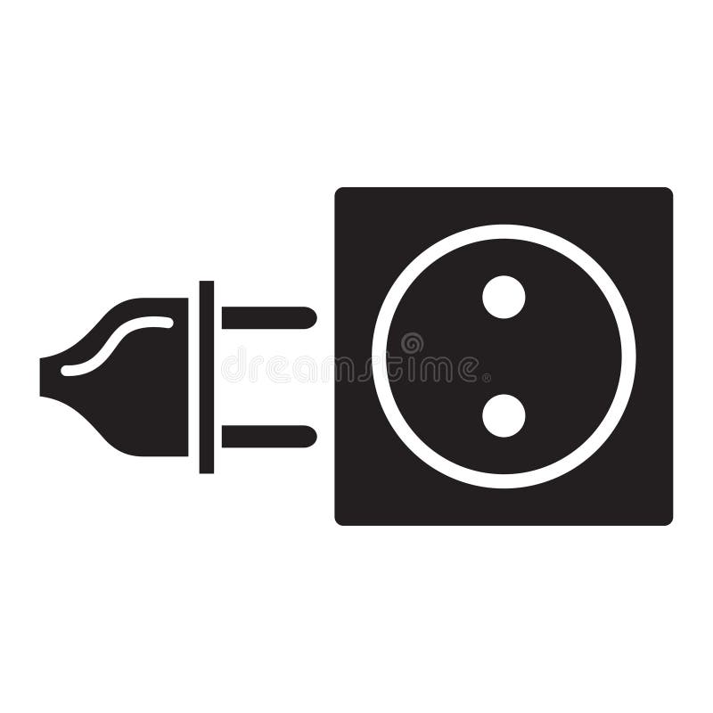Electric Plug Icon Vector Design Template Stock Illustration ...