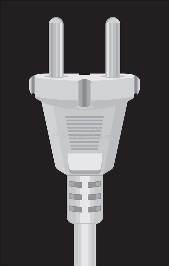 Electric plug icon stock vector. Illustration of electro - 220028904