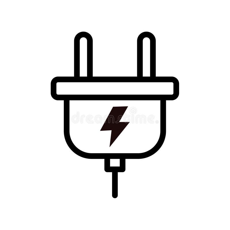 Electric plug icon stock vector. Illustration of equipment - 349012712