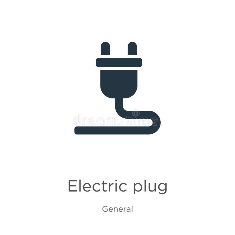 Electric Plug Icon Vector. Trendy Flat Electric Plug Icon from General ...
