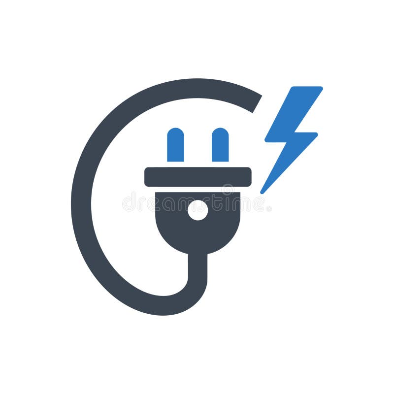 Electric Plug Icon stock vector. Illustration of cord - 361691149