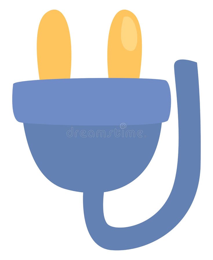 Electric plug, icon stock vector. Illustration of disconnect - 260370691