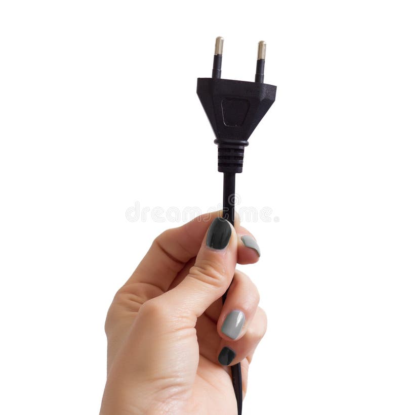 Woman Hand Plugging a Plug in an Electrical Socket Stock Photo - Image ...