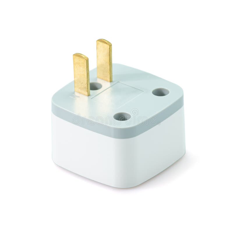 Electric Plug and Multiple Socket with Connected Plugs Isolated on ...