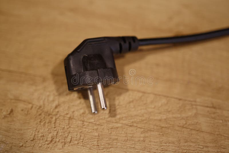 Electric Plug on the Kitchen Table Stock Image - Image of electricity ...