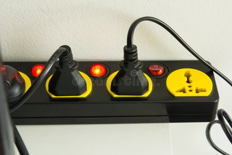 Electric plug stock image. Image of plugmultiple, current - 85937229