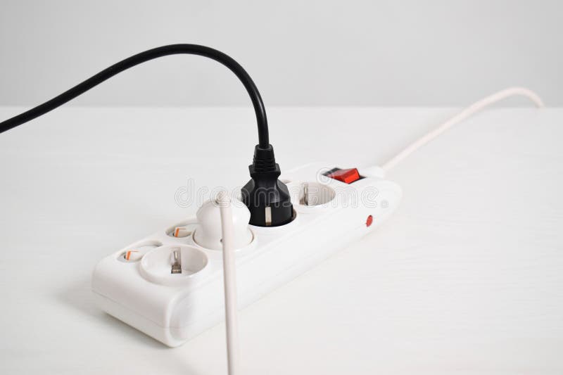 Electric Plug, Multiple Socket with Connected Plugs Stock Photo - Image ... Electric Plug, Multiple Socket with Connected Plugs Stock Photo - Image ...