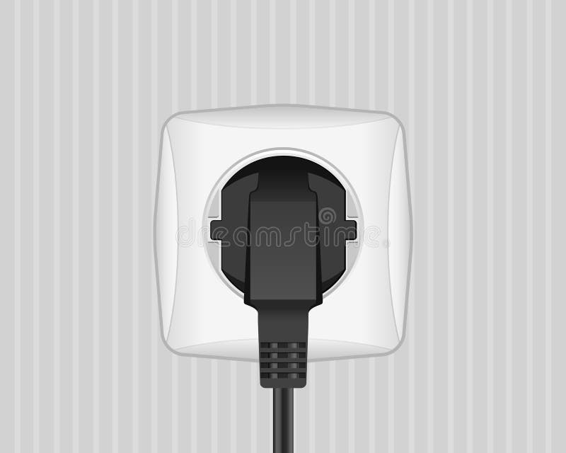 Plug an Socket stock illustration. Illustration of electrostatic - 33054969