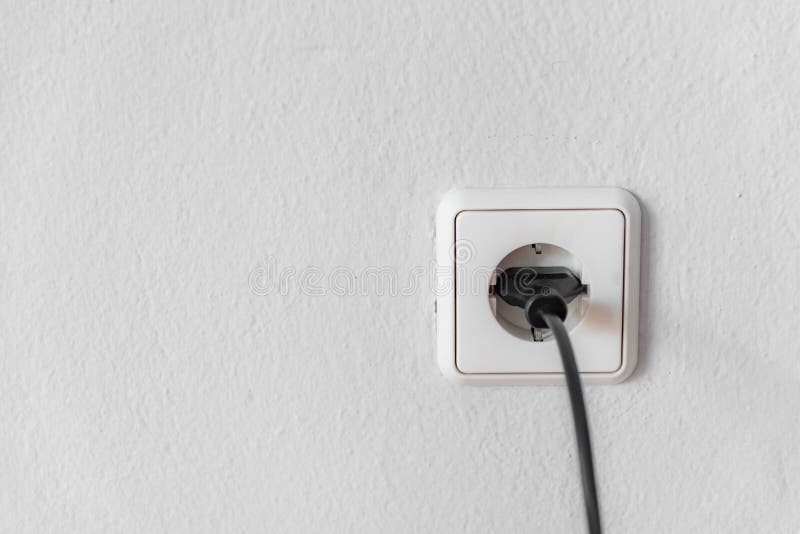Plugged in socket stock image. Image of consumption, connect - 16137533