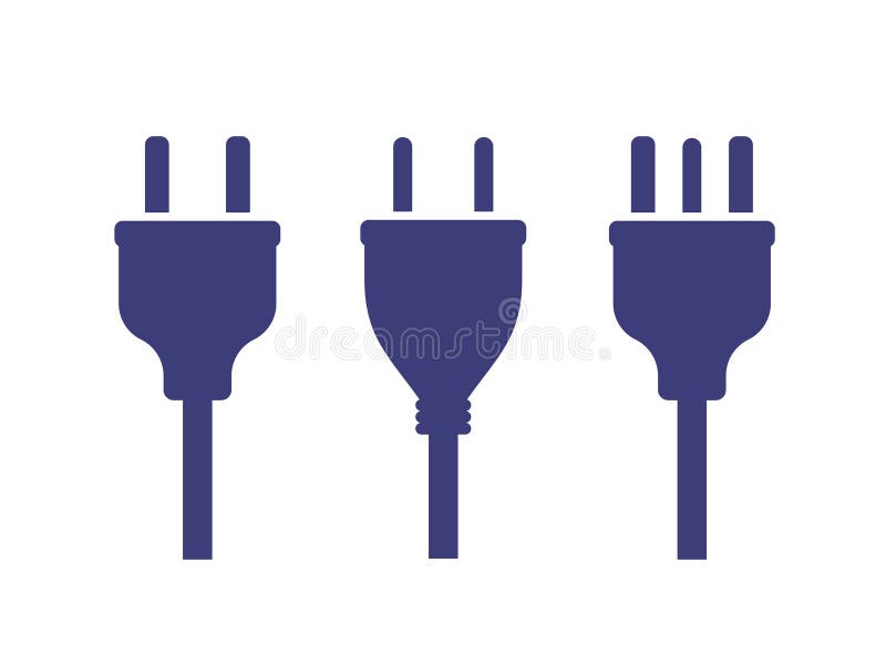 Electric Plug Power Vector Consumption Ac Symbol Icon. Electric Plug ...