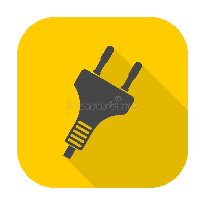 Electric plug sign icon stock vector. Illustration of energy - 99868800