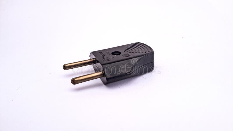 Electric Plug with Simple and Functional Design Stock Image - Image of ...