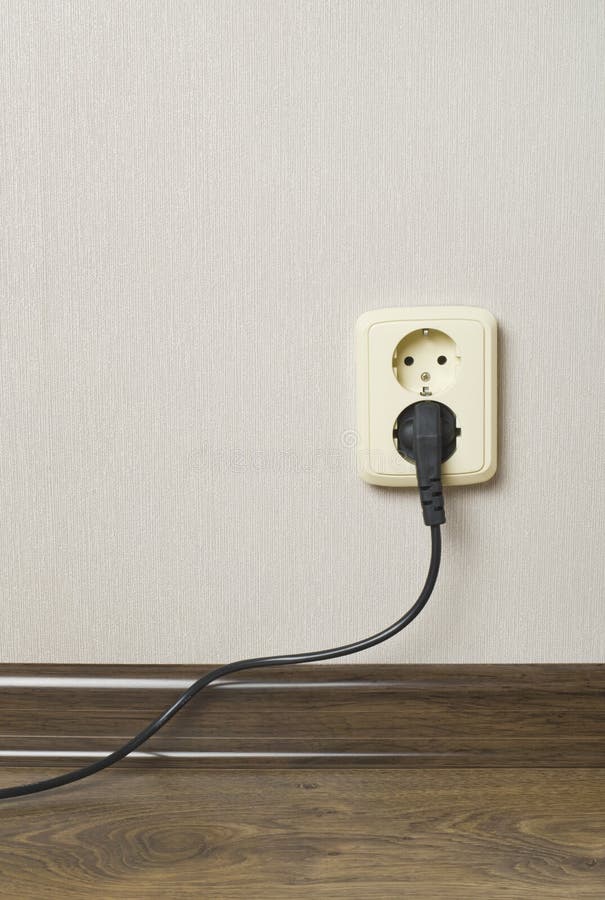 UK Electrical Wall Socket Outlet and Plug Stock Image - Image of cable ...