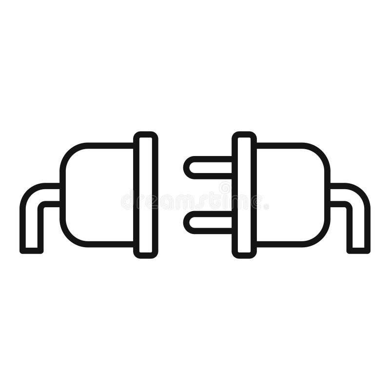 Electric Plug and Socket Disconnected Symbolizing Lack of Power Stock ...