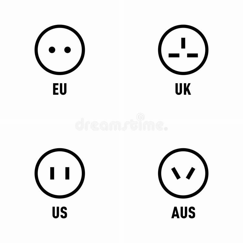 Electric Plug Socket Information Sign Icon Stock Vector - Illustration ...