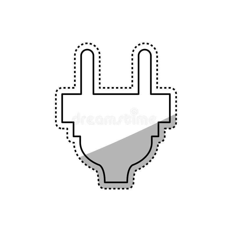 Electric plug symbol stock illustration. Illustration of power - 87028353