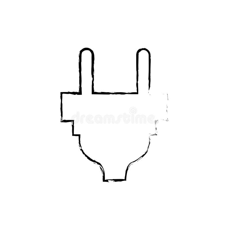 Electric plug symbol stock illustration. Illustration of regulator ...
