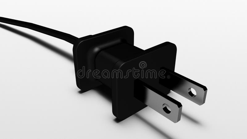 American electric plug stock illustration. Illustration of american ...
