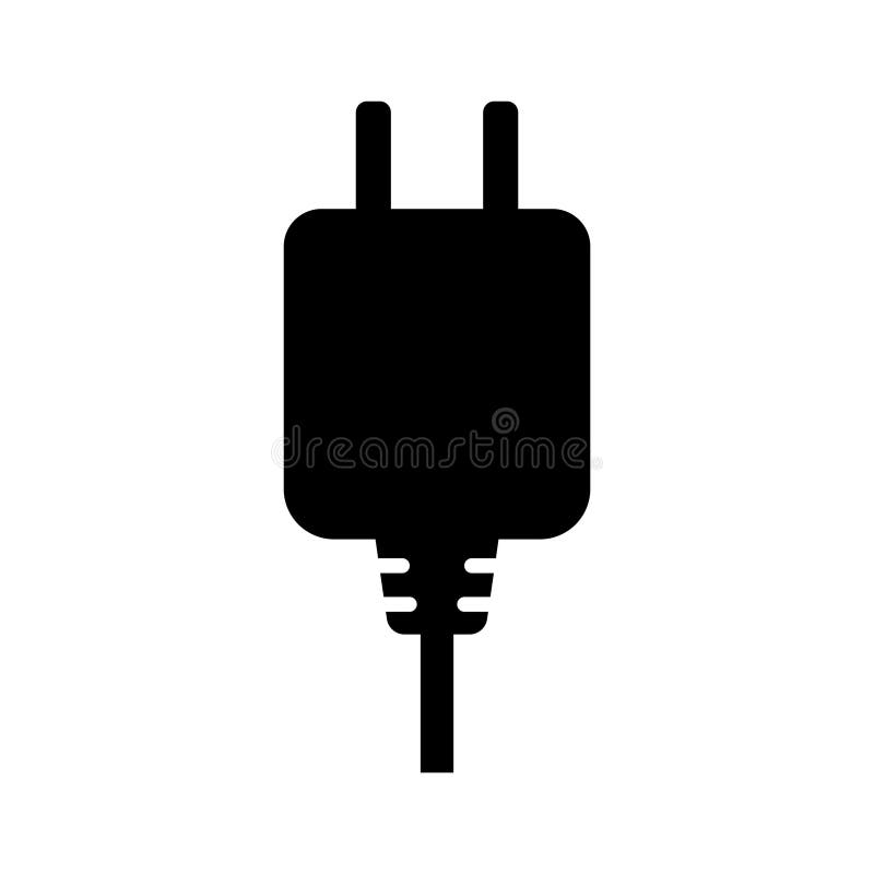 Electric Plug Vector Icon Illustration Stock Vector - Illustration of ...