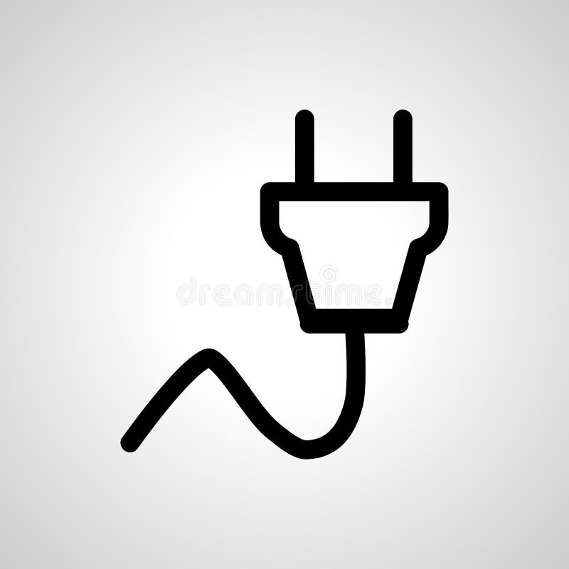 Electric Plug Line Icon. Asd Linear Outline Icon Stock Illustration ...