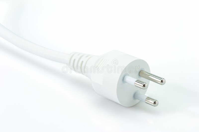 Plug with a White Background Stock Image - Image of hand, fingers: 7436577