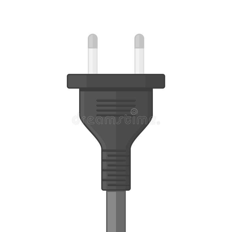 Electric Plug Illustration. Stock Vector - Illustration of outlet, cord ...