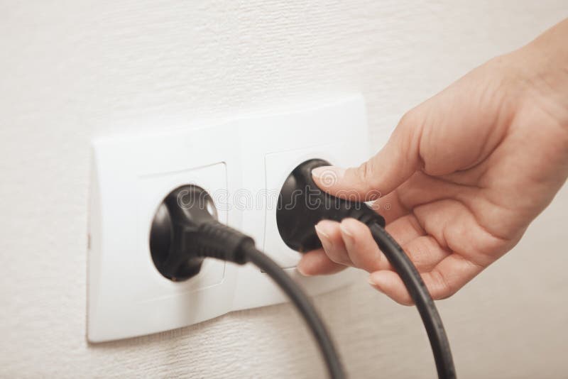 Electric plug stock image. Image of energy, consumption - 53336965