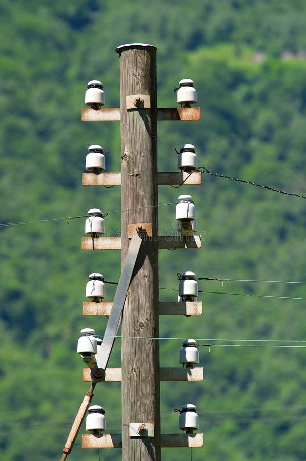 Electric pole stock image. Image of flow, pole, electricity - 13482547