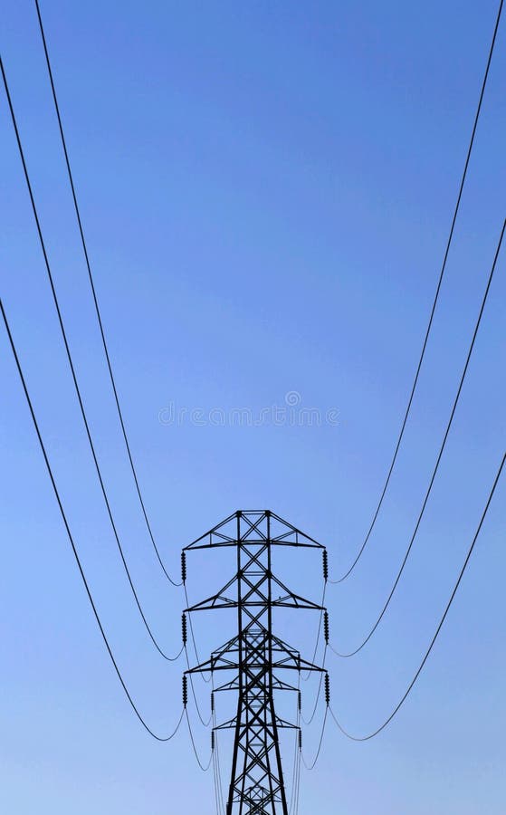 Electric Pole stock photo. Image of blue, electric, power - 1815500